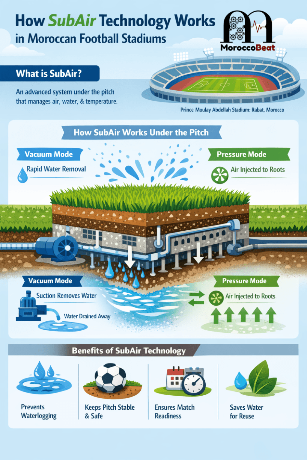How Does SubAir Technology Work in Modern Football Stadiums in Morocco ...