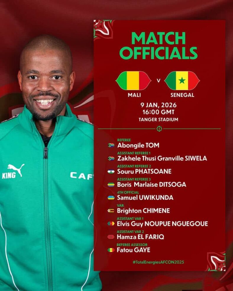 CAF Appoints Referees for AFCON 2025 Quarter-Finals - MoroccoBeat